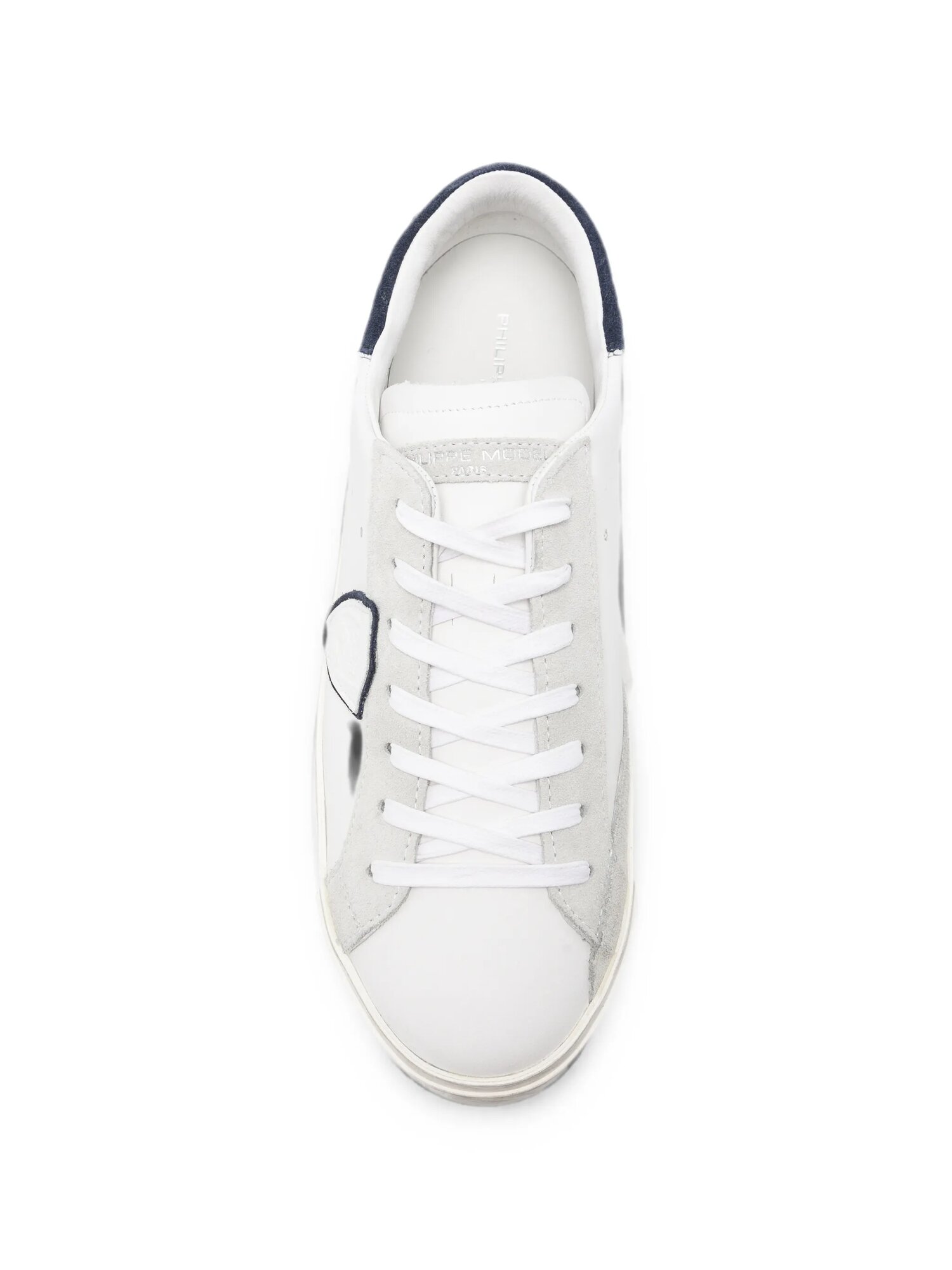 Кроссовки Philippe Model Distressed leather sneakers, размер 43, бежевый/белый — фото 1