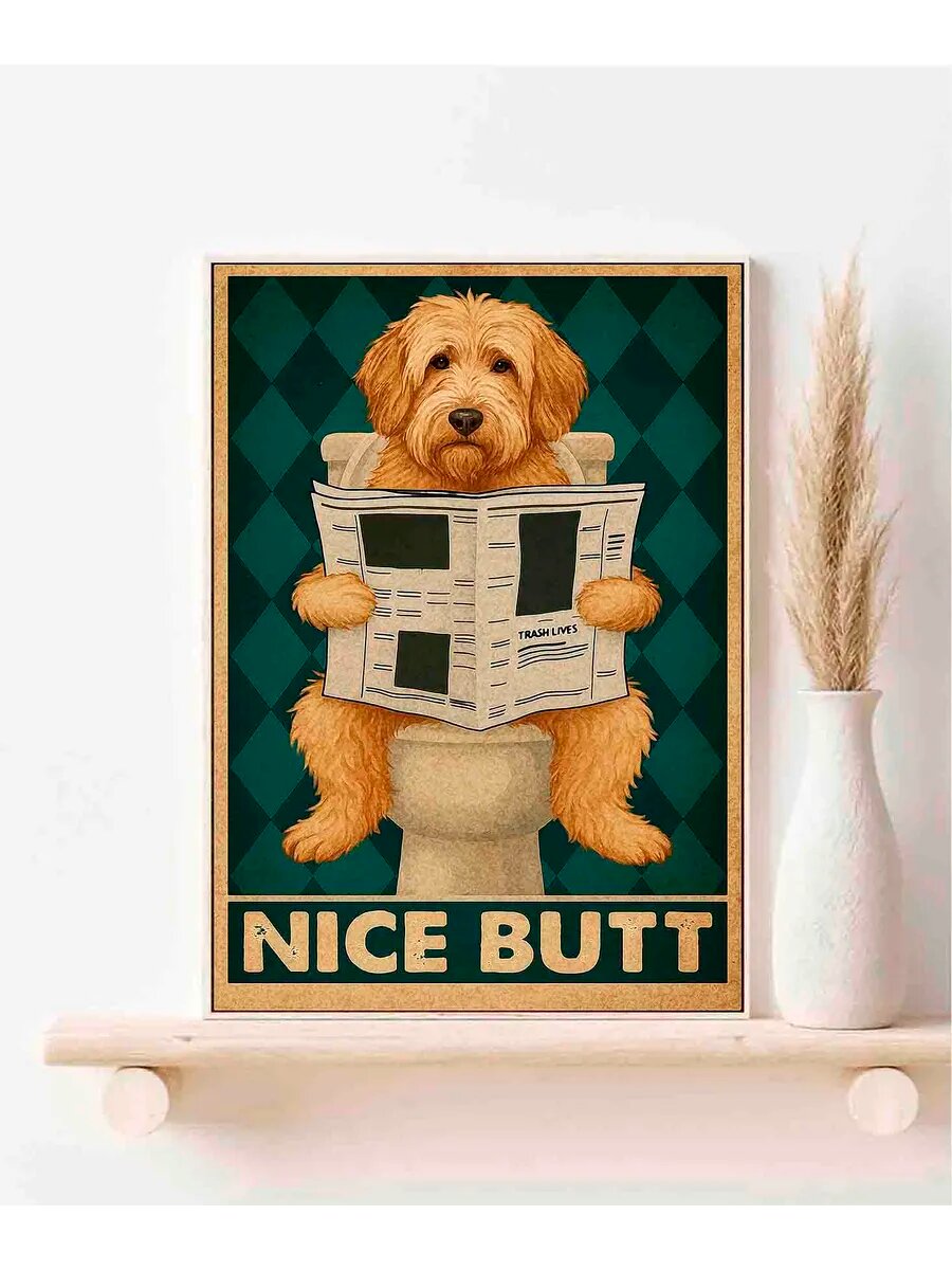 Мягкошерстный пшеничный терьер, Nice Butt, Плакат 30x42см