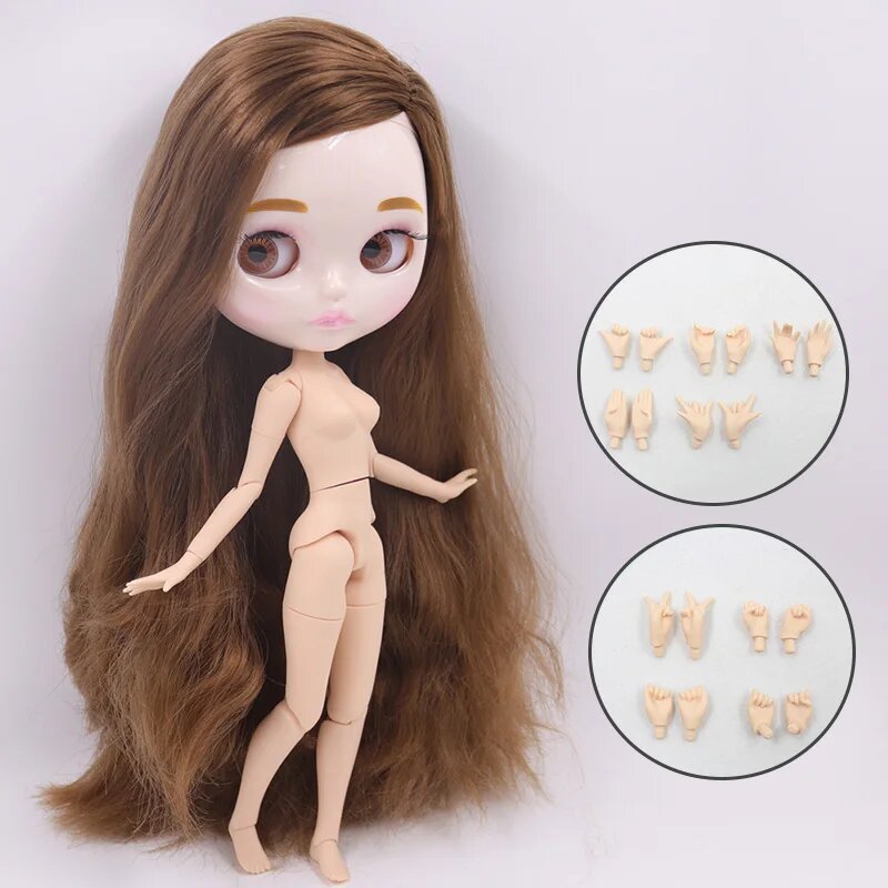 Кукла Blyth 1/6, бежевый, carved lips glossy