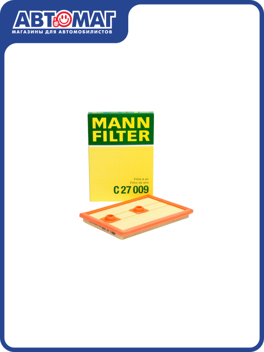 Фильтр воздушный MANN-FILTER C 27 009, C27009