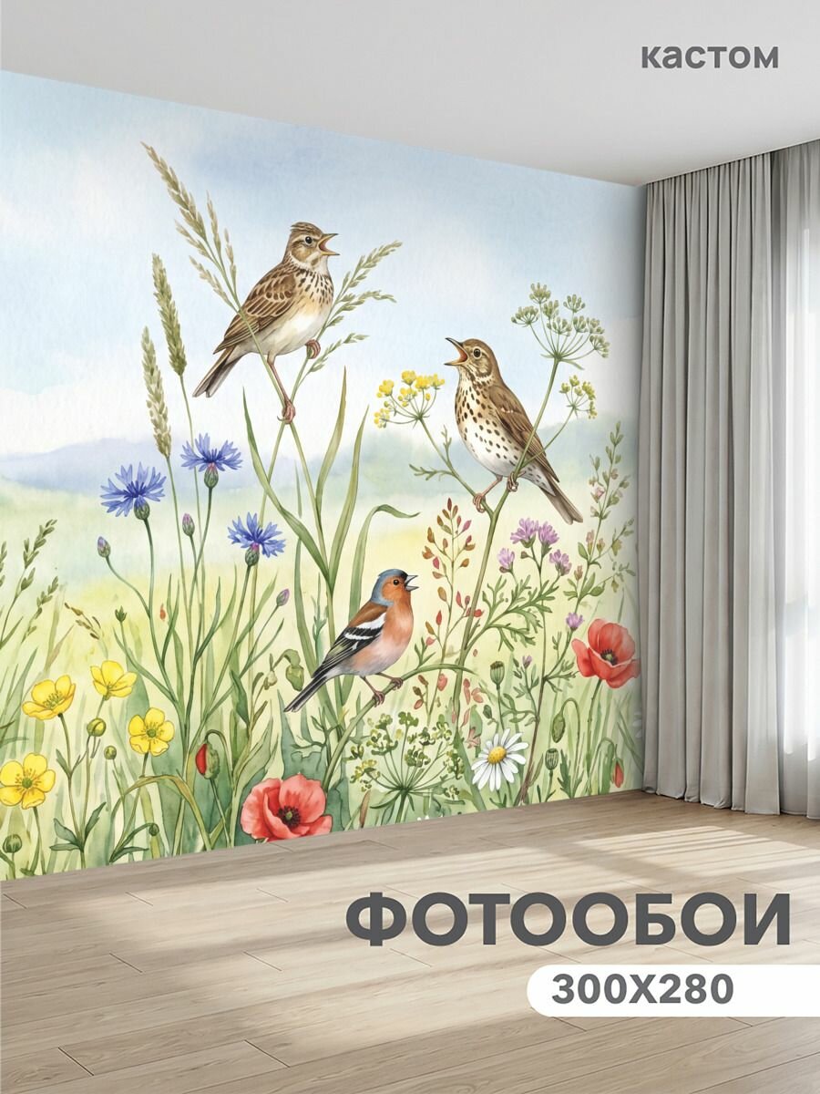 Фотообои на стену флизелиновые 3d Лес 300х270 см