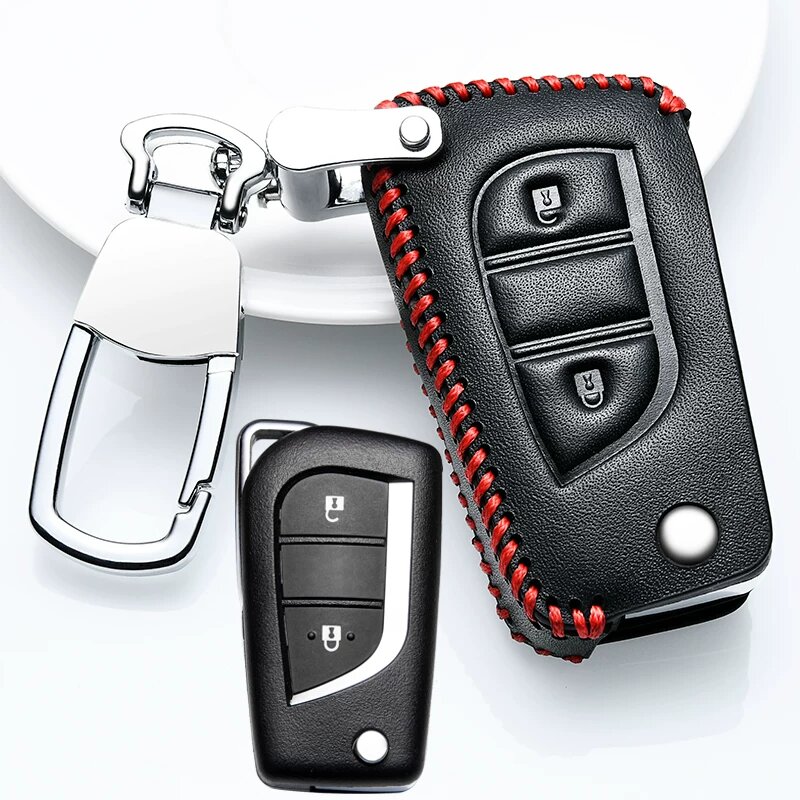 Чехол для ключа Toyota RAV4 2026, 24 моделей, Urban Edition, 26, из натуральной кожи, для мужчин Модель B черно-красная