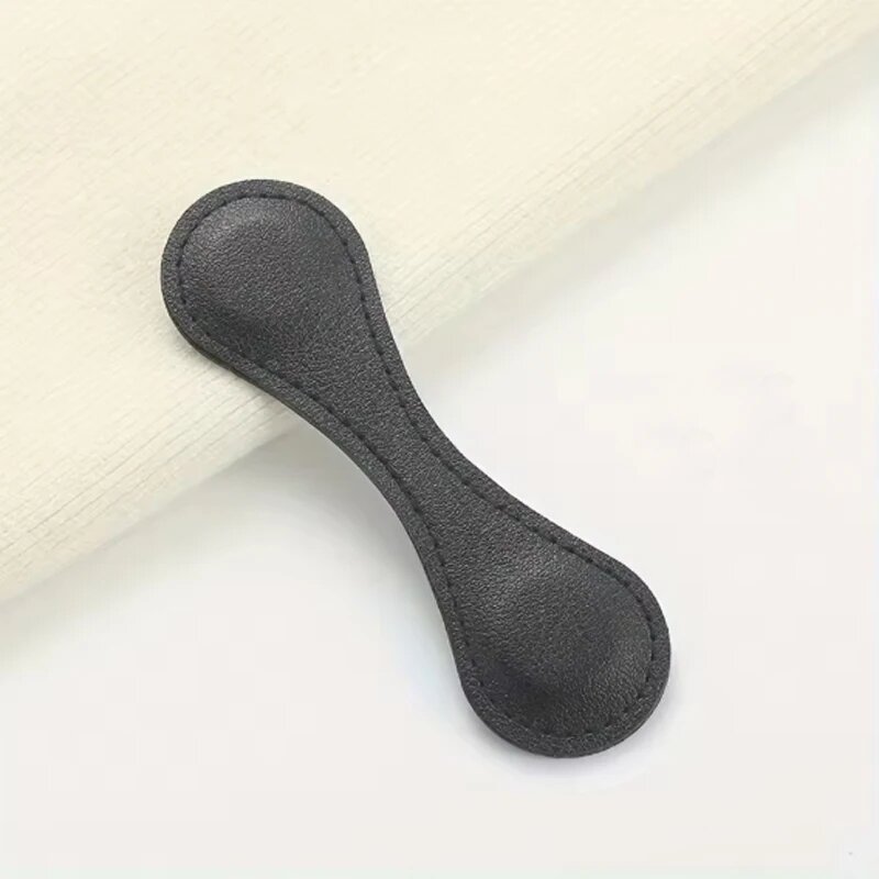 Магнитные фиксаторы для одежды, кожаные, набор из 5 штук 2PCS, Черный, Black