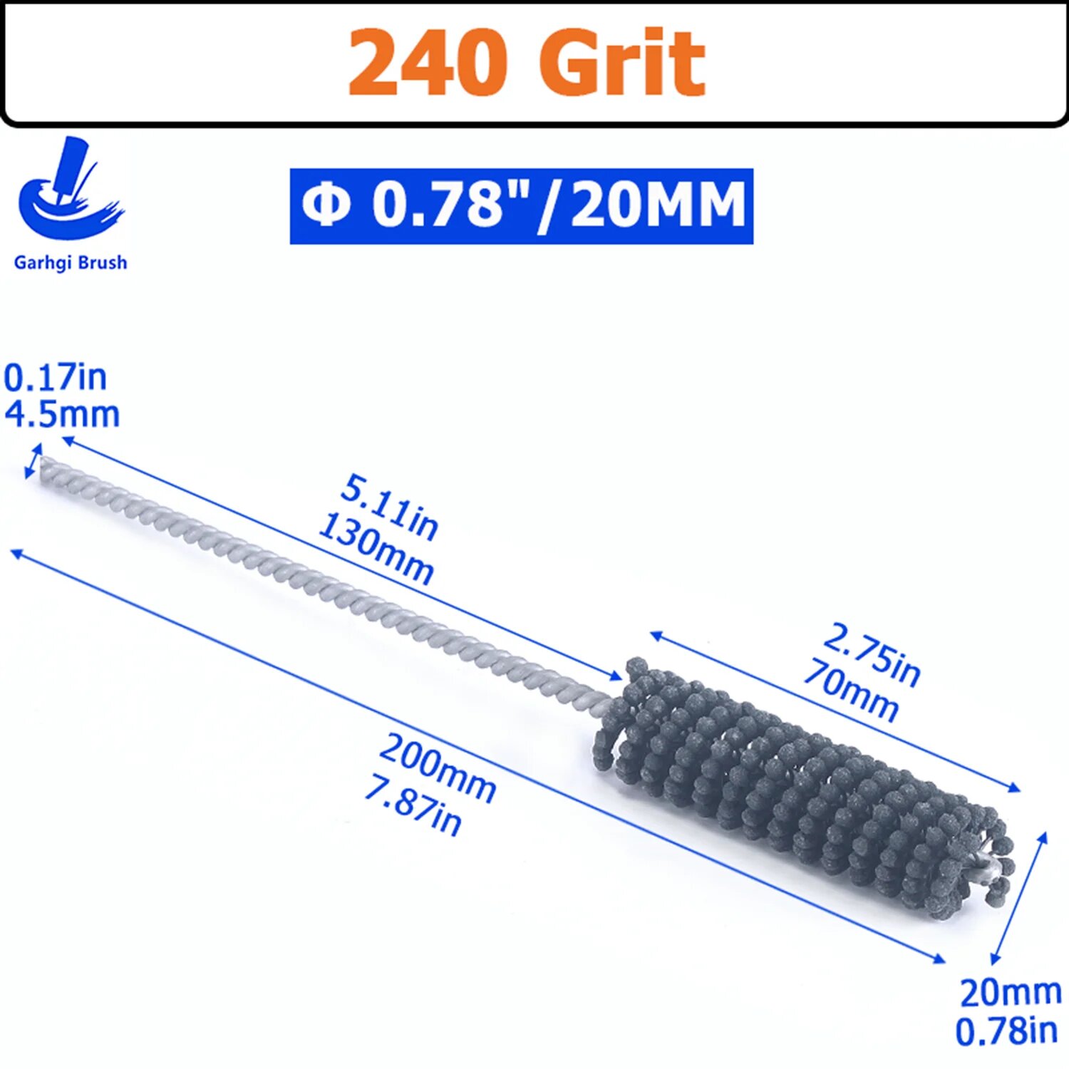 Абразивная точечная щетка Garhgi 240 Grit, диаметр 20mm