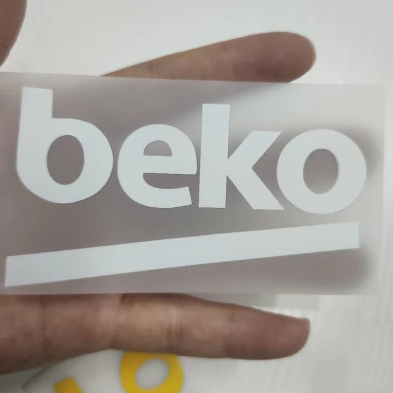 Заплатки Iron On Foodball Sponsor Beko Arm White