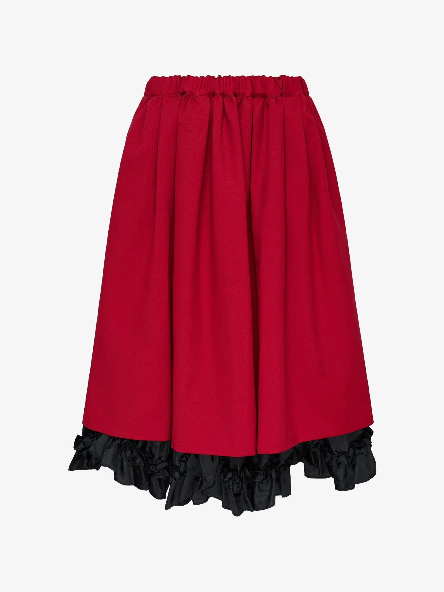 Юбка Pleated ruffled midi skirt