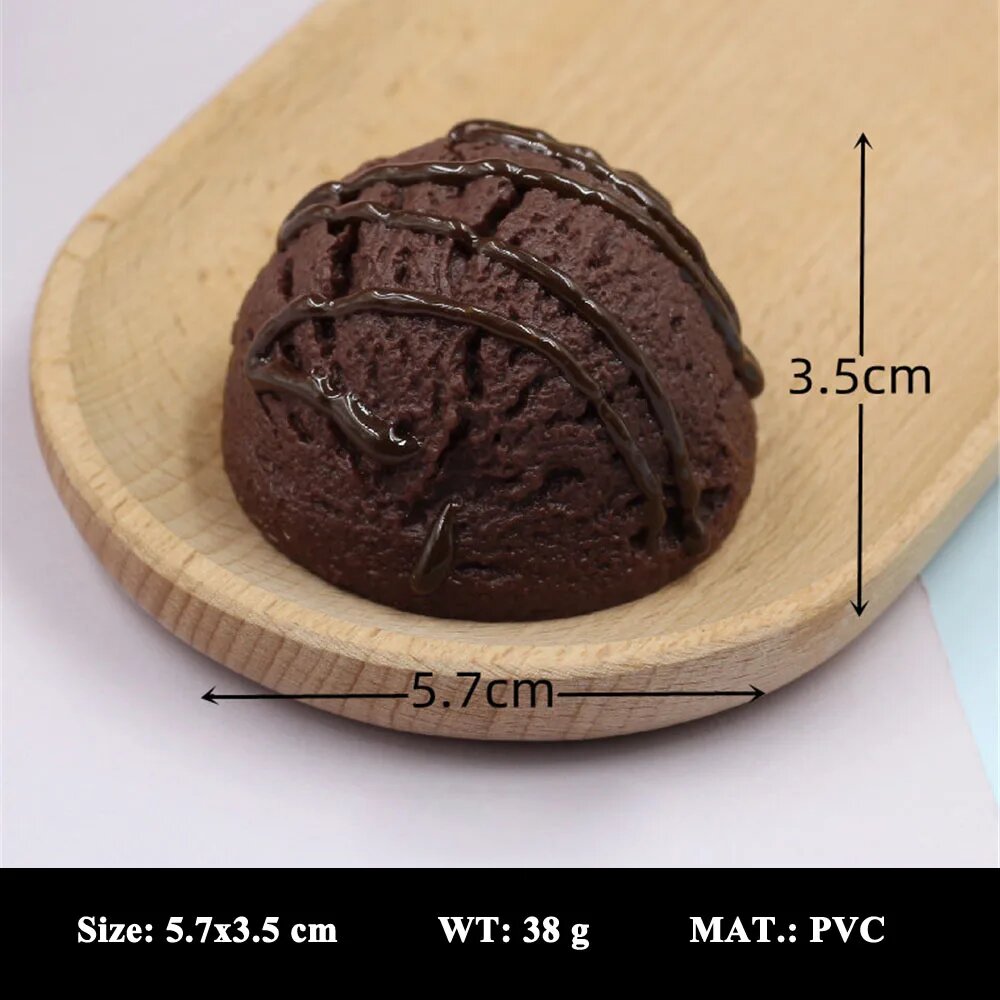 Искусственный декор мороженого, 5.7x3.5 см, design 19
