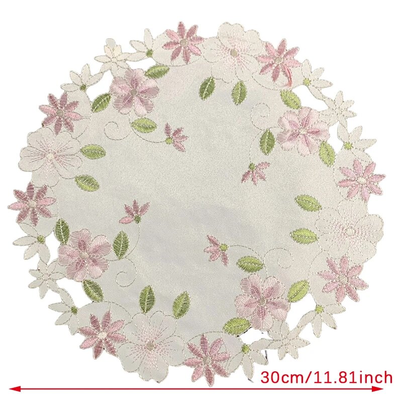 Кружевная скатерть из полиэстера flower-30cm