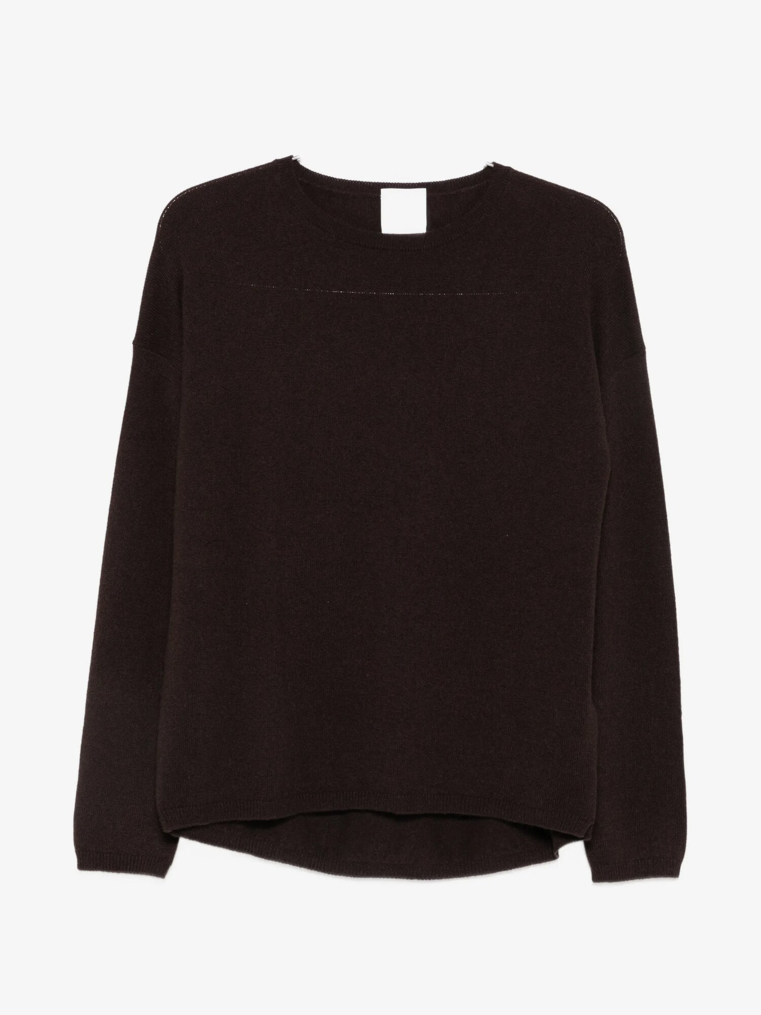 Свитер Allude Dropped-shoulder sweater, размер 40-42, , коричневый