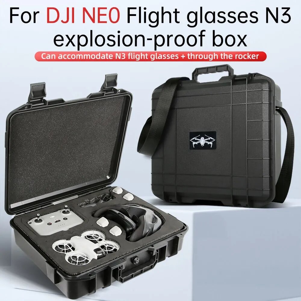 Жесткий чехол для переноски очков DJI Neo Drone Goggles N3 Fly More Combo RC 2 N2 Organizer