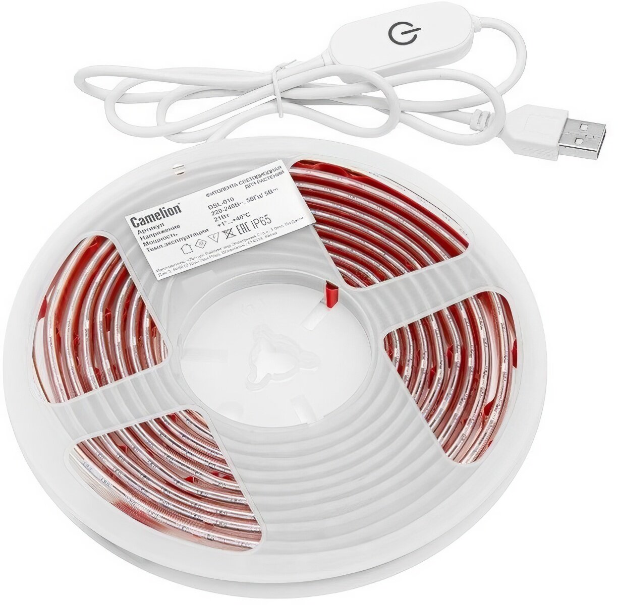 Фитолента светодиодная 3м Camelion DSL-010 IP65 красно-синий спектр