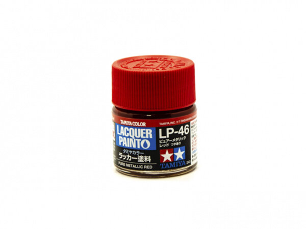 Tamiya LP-46 Pure Metallic Red (Чистый красный металлик) краска лаковая, 10 мл