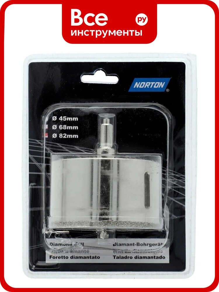 Коронка со сверлом для плитки Diamond drill 82 мм Pro NORTON 310316730