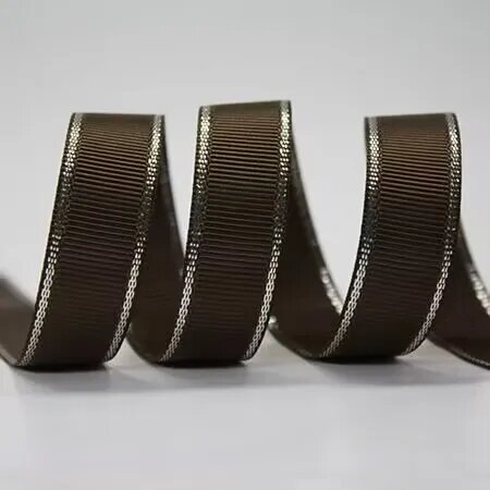 HYFSY полушелковая репсовая лента 10 ярдов Коричневый, 850, 10MM Wide