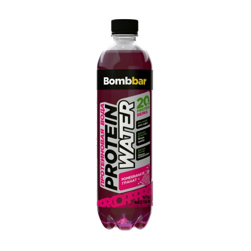 Bombbar Напиток безалкогольный негазированный с протеином со вкусом граната 500 мл
