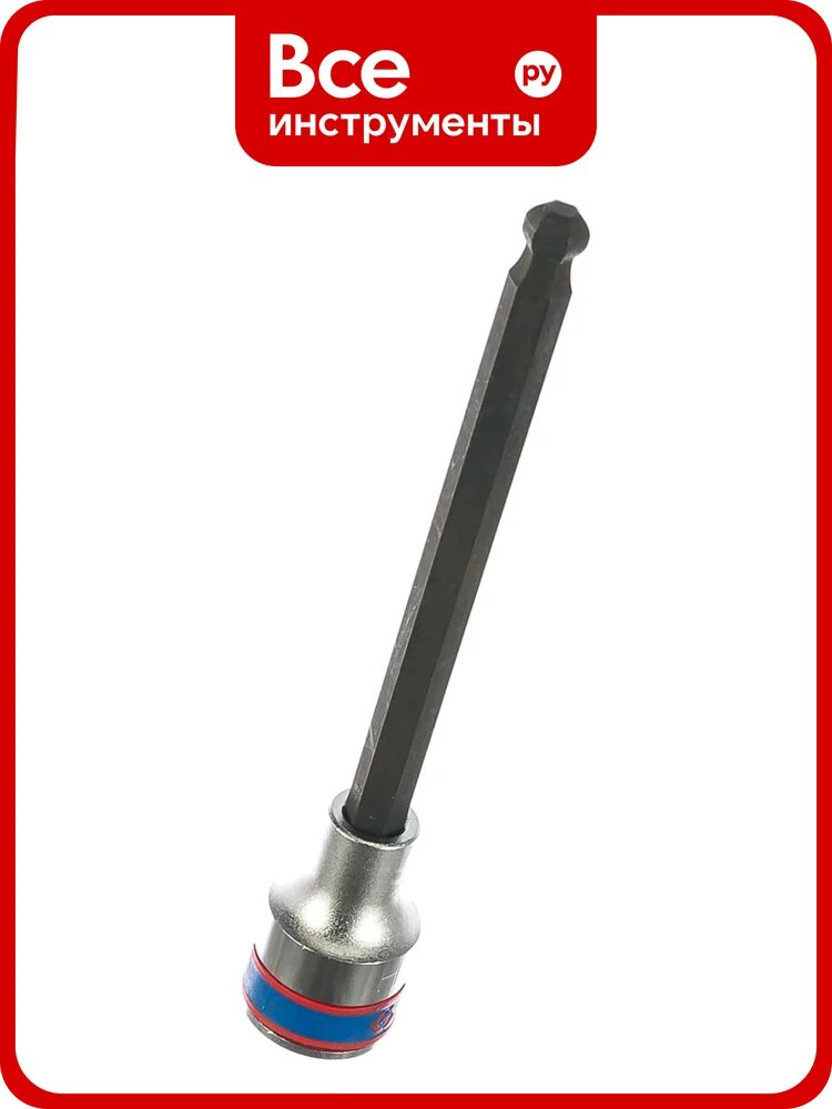 Насадка торцевая 1/2", HEX8, 140 мм, с шаровым окончанием KING TONY 40D008