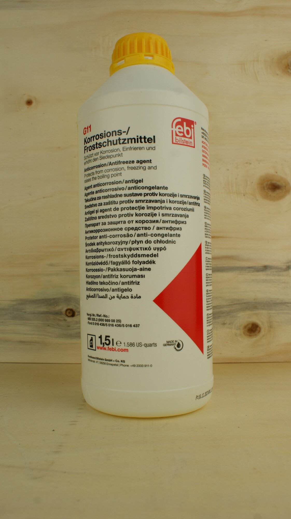 Антифриз Febi G11 (жёлто-зелёный) 1.5 л