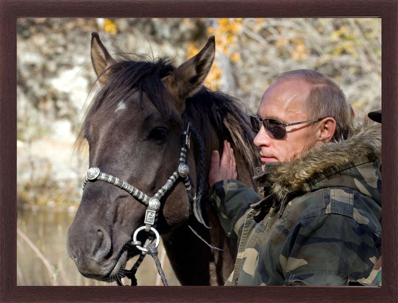 Портрет Владимира Путина, 21х30см, на холсте, в раме