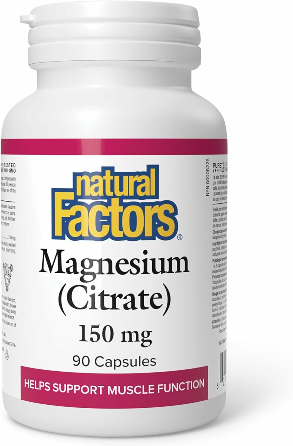 Natural Factors, Magnesium Citrate 150 mg 90 капс цитрат магния,