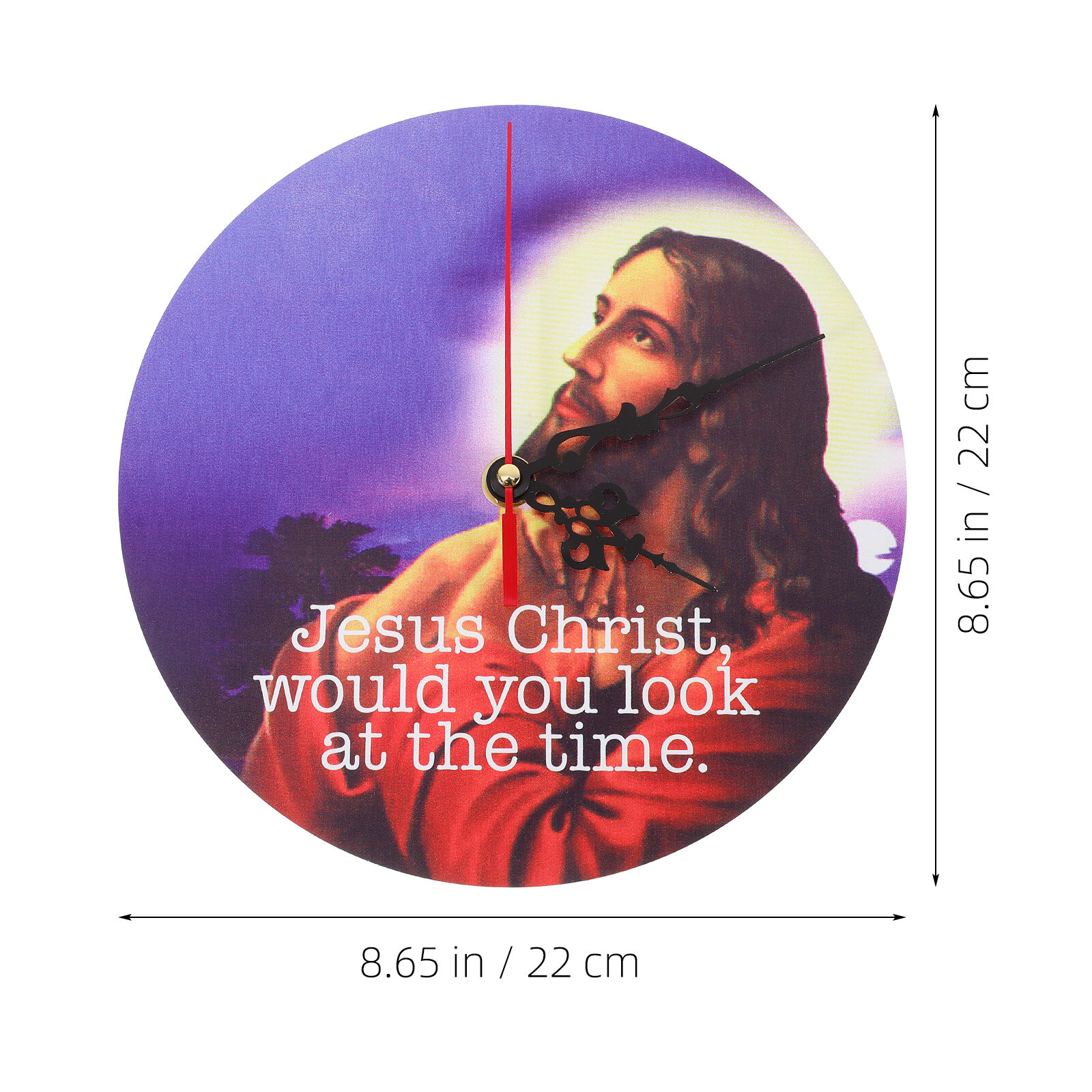 Настенный Часовой Jesus Wall Clock Винтажные Настенные Часы 20x20x3.00Cm