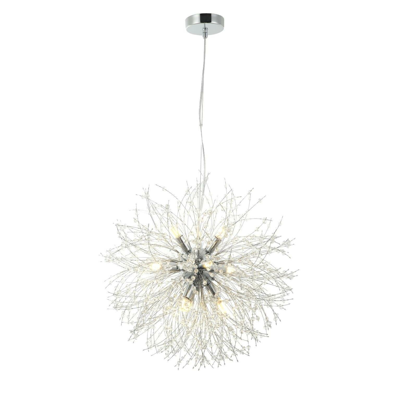 Подвесная люстра Stilfort Salut 2123/09/09P, 9×G9 по 40 Вт, хром