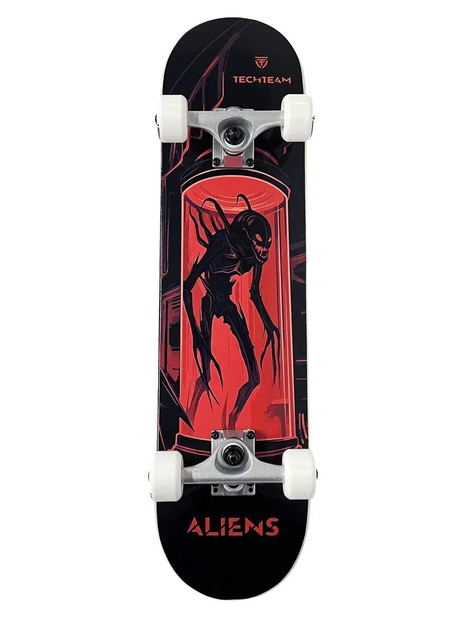 Скейтборд Tech Team Aliens 29,5 х 7,25" - 2026 Красный / Red