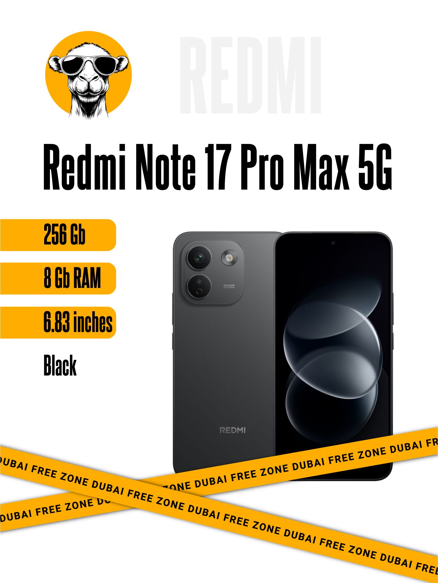 Смартфон Redmi Note 17 Pro Max 5G 8/256Gb Black