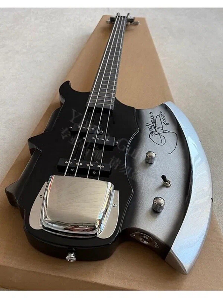 GLAT Бас-гитара Классическая Bass 4-струнная, корпус Махагони, основная модель серии