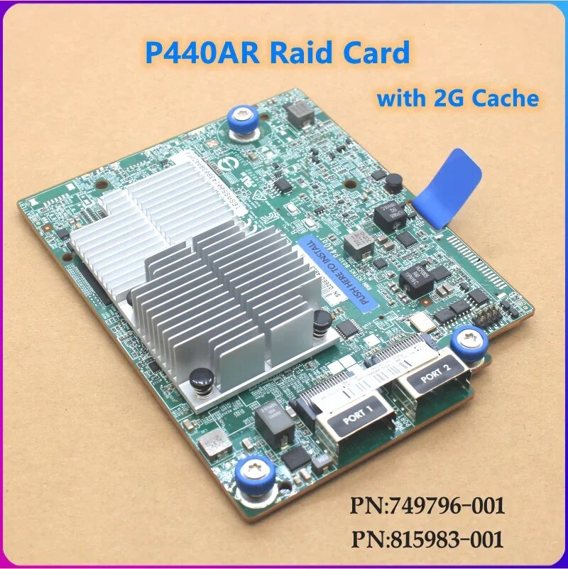 Оригинальная RAID-карта HP P440AR 2ГБ, Цвет: card and battery