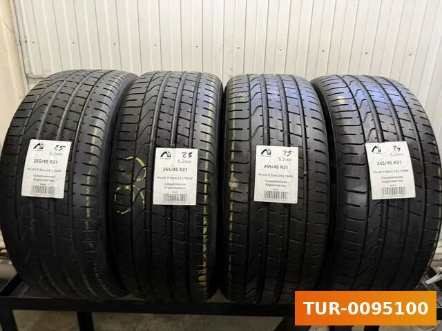 Комплект (4 шт) летних БУ шин Pirelli P Zero 265/45 R21 25% износ 8355122458