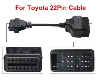 Диагностический Кабель-адаптер Toyota OBD2, Конвертер С 22-контактного На for Toyata 22 pin