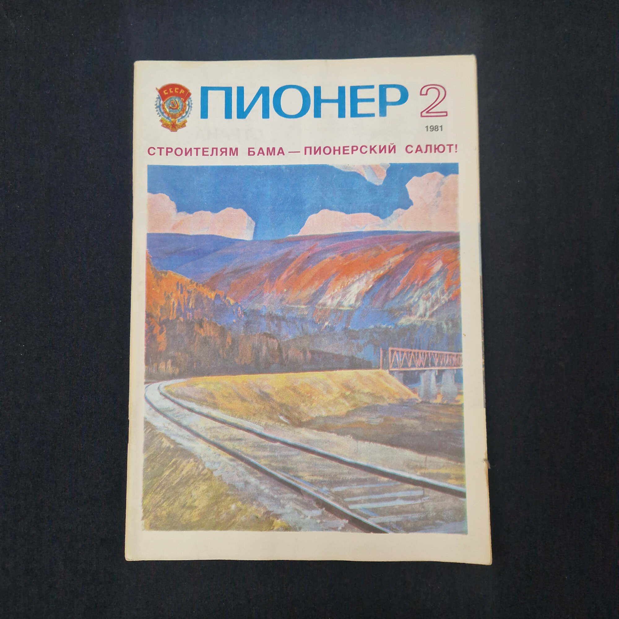 Пионер, выпуск второй. Книга СССР, детский литературно художественный журнал для школьников
