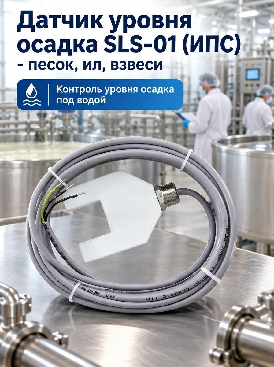 Датчик уровня осадка SLS-01 (ИПС) - песок, ил, взвеси