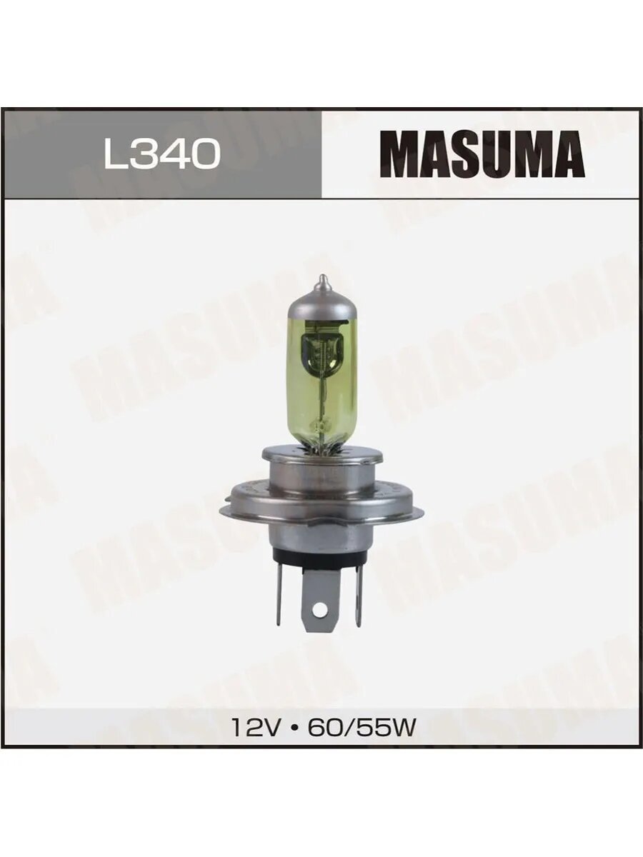 Лампа 12 В H4 60/55 Вт галогенная желтый, арт. L340