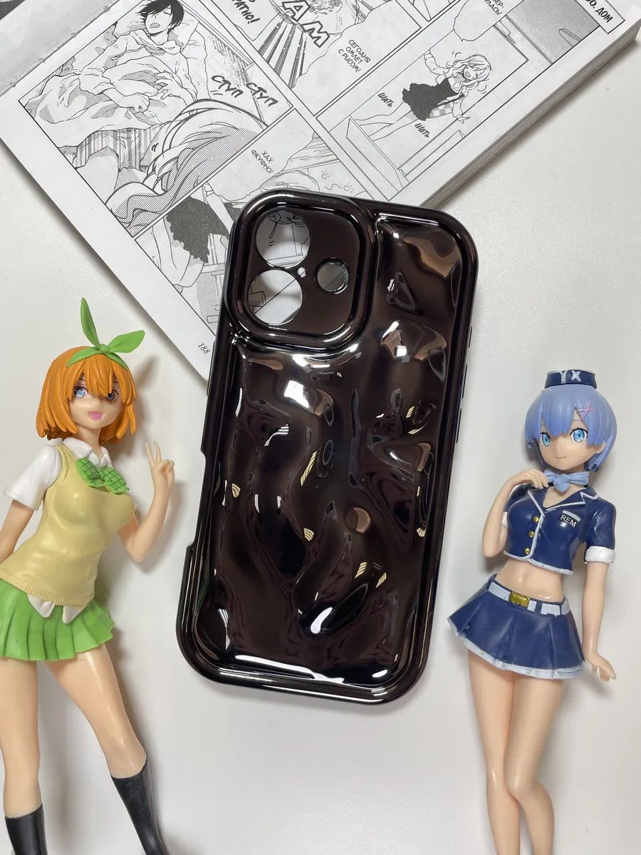 Чехол-Накладка для смартфона Apple iPhone 16 Plus, материал пластик, цвет черный