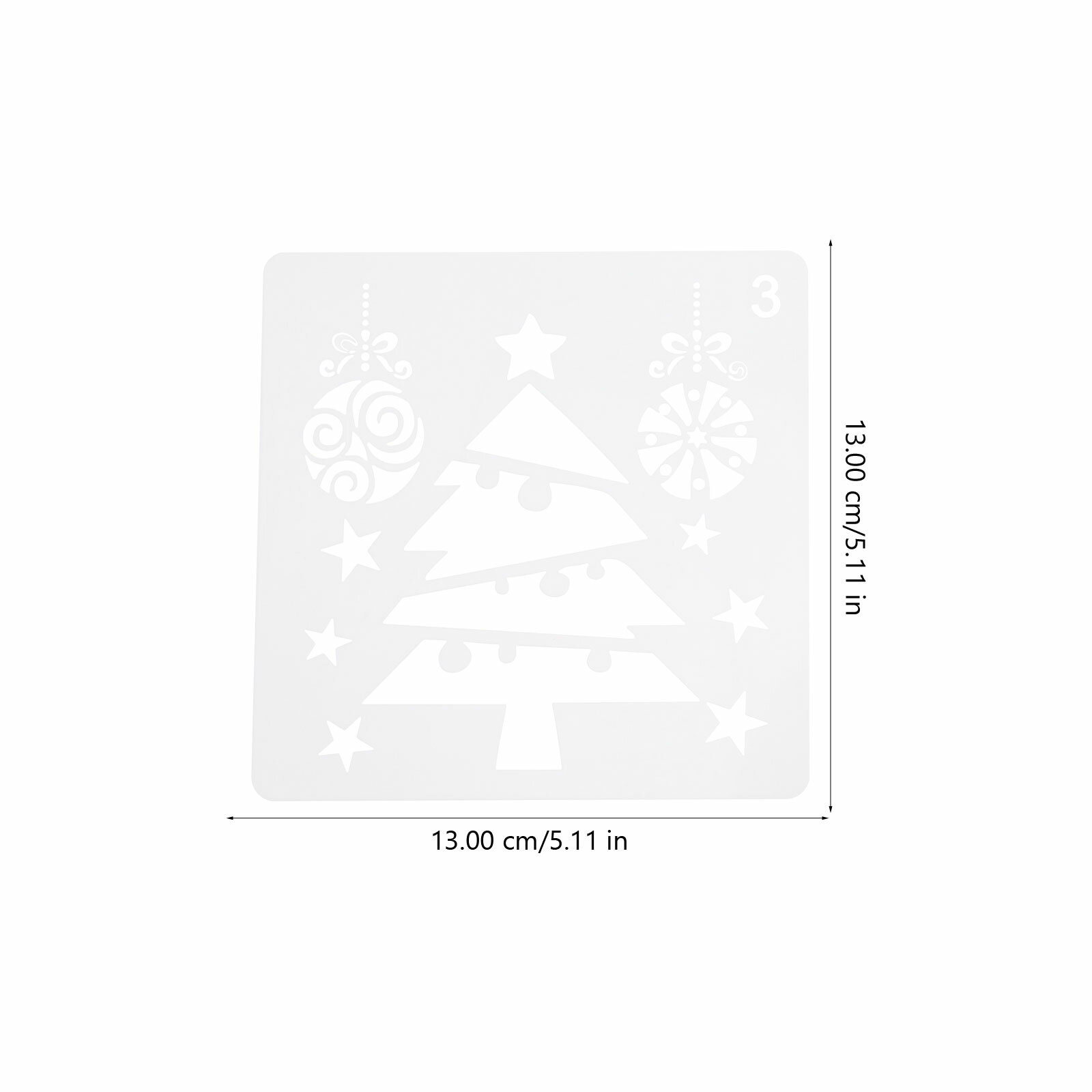 10 Штук Трафареты Для Рисования На Холсте Креативные Шаблоны С Christmas Pattern 0.01X13X13Cm