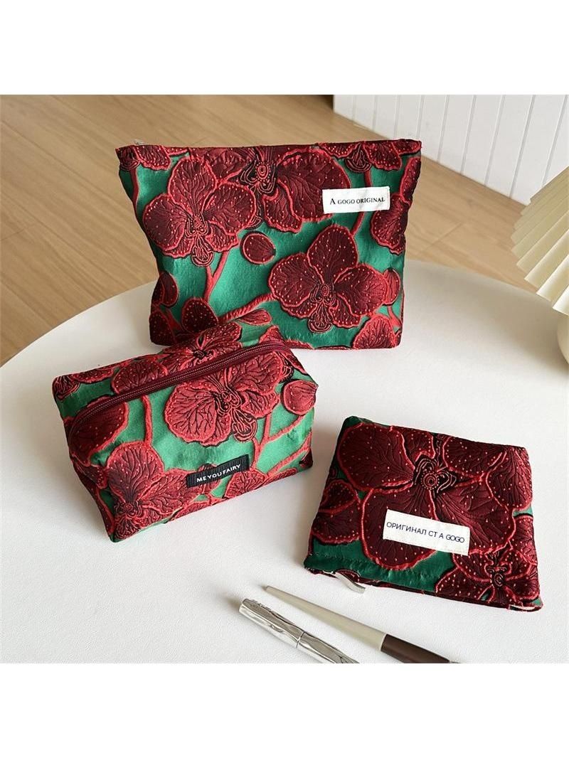 Косметичка ширина: 10 см., высота: 3 см., длина: 10 см., , red — фото 1