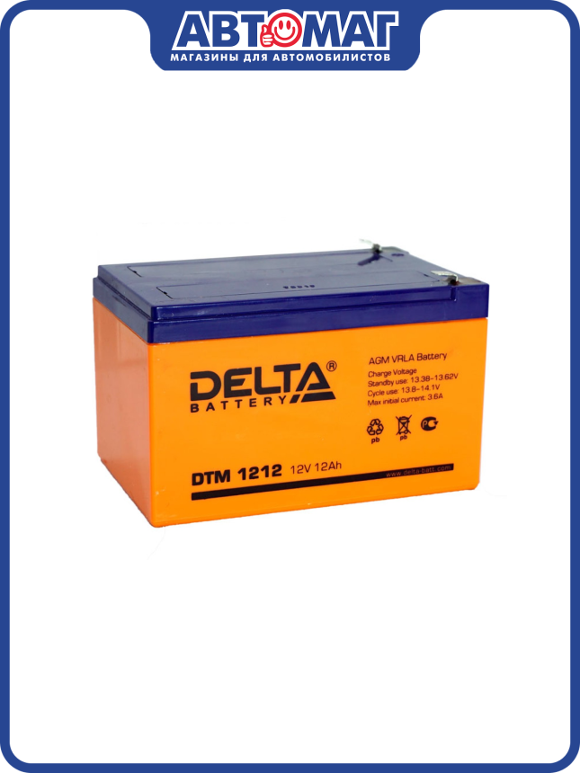 Аккумулятор DELTA DTM1212 DELTA DELTA-DTM1212