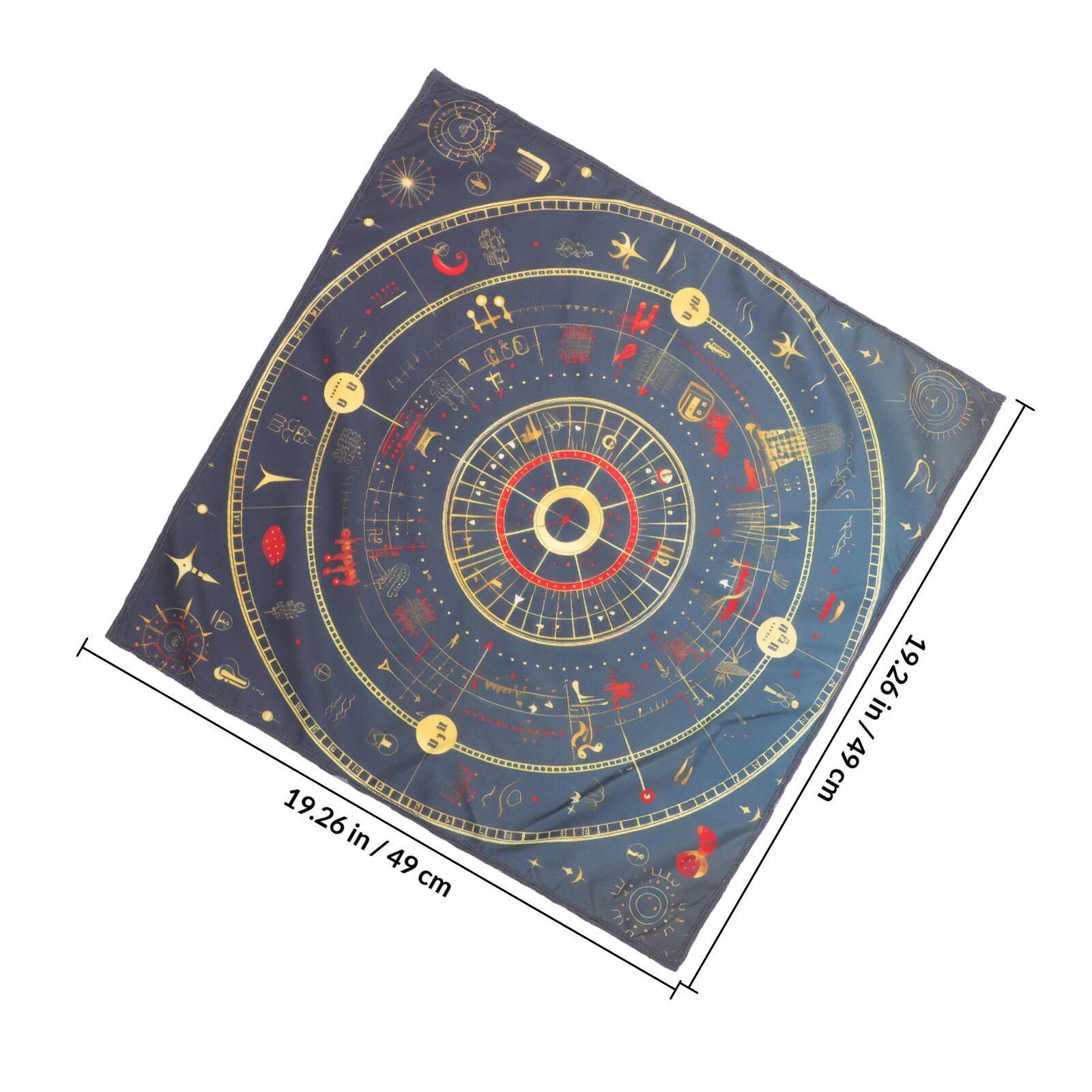 Таро Гадальный Стол Покрытие Для Чтения Карт Размер 49.00X49.00X0.20Cm