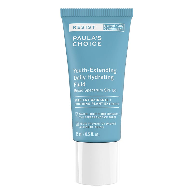 Флюид Paula's Choice Resist Youth Extending Daily Hydrating Fluid SPF 50 увлажняющий флюид для жирной и комбинированной кожи 15 мл