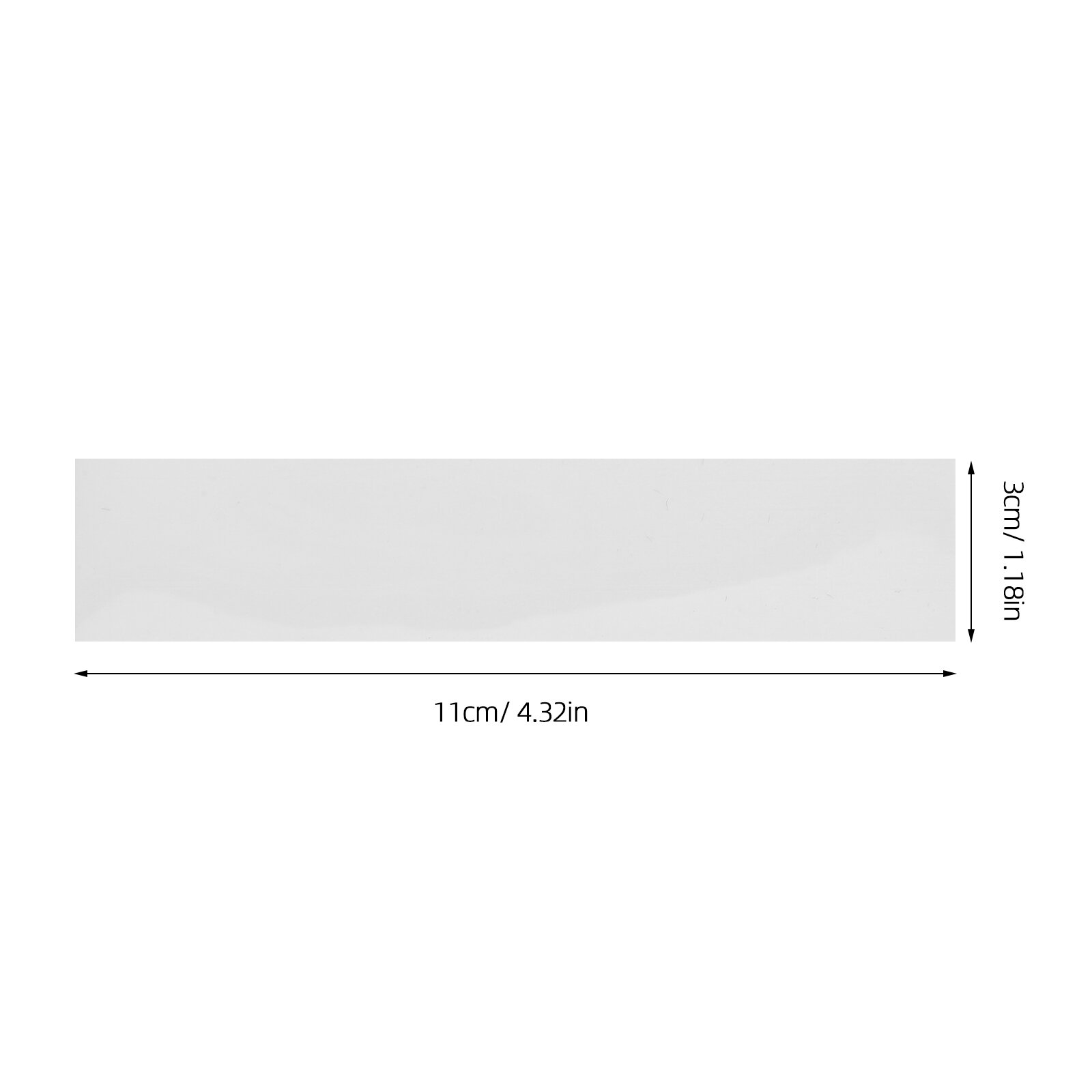 Прозрачные Наклейки Для Этикеток Из Дurable Пвх 1 Шт С Размером 11.00X3.00X0.10Cm Для Организации Полок И Кабинетов