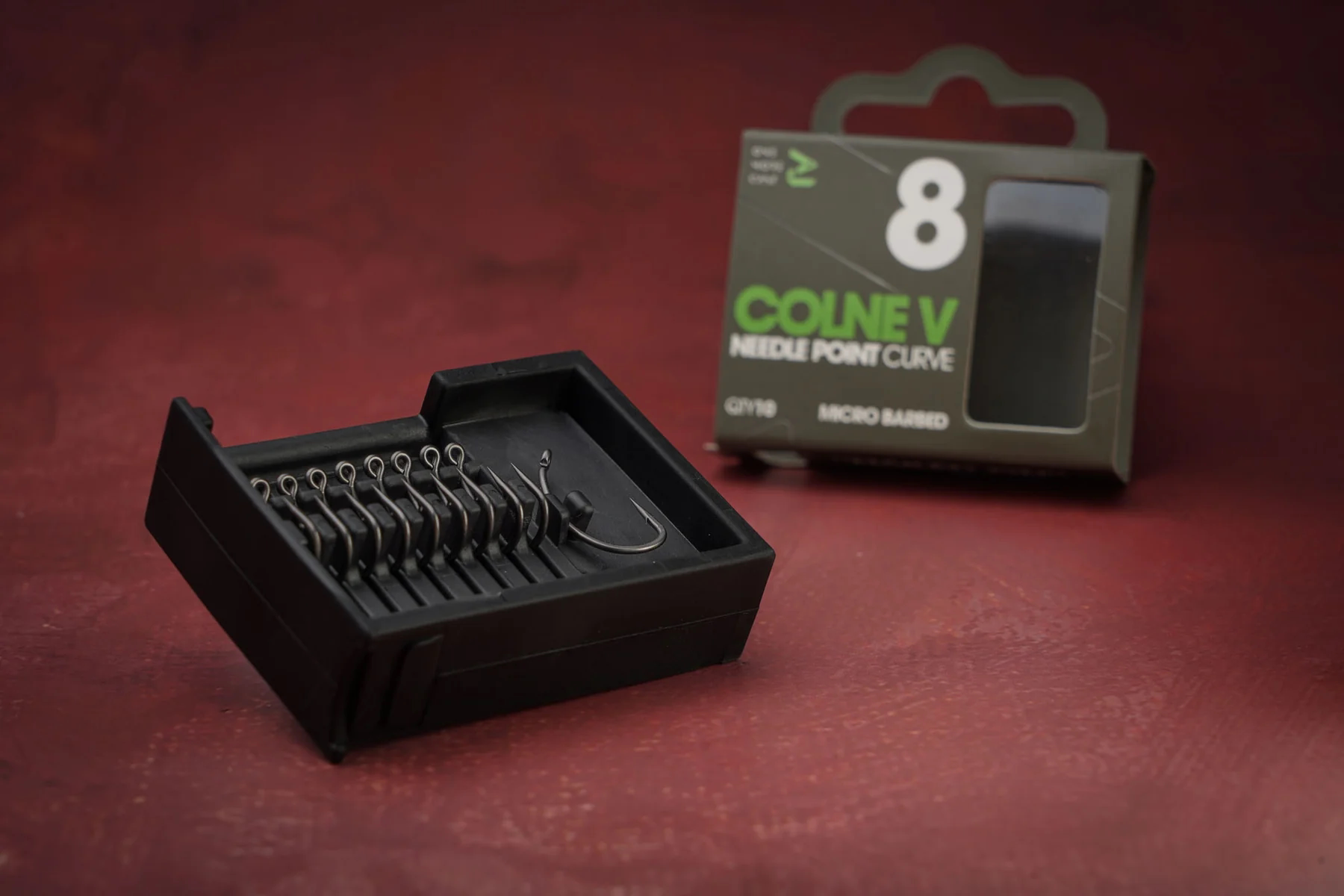 OMC COLNE-V Needle Point Hooks Curves Размер 8, Высококачественные рыболовные крючки для форели и лососей, Упаковка из