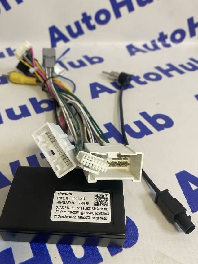Комплект проводки c CANBUS для подключения Android магнитолы (16-pin) на RENAULT (DACIA) Logan, Sandero 2013-2018 / Питание + Динамики + Камера + Руль