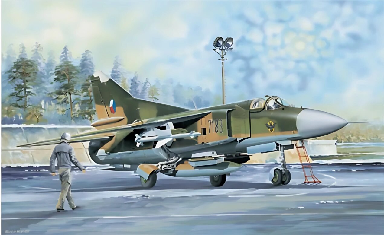 1/32 03209 MiG-23MF Flogger-B Модель сборки самолета из пластмассы