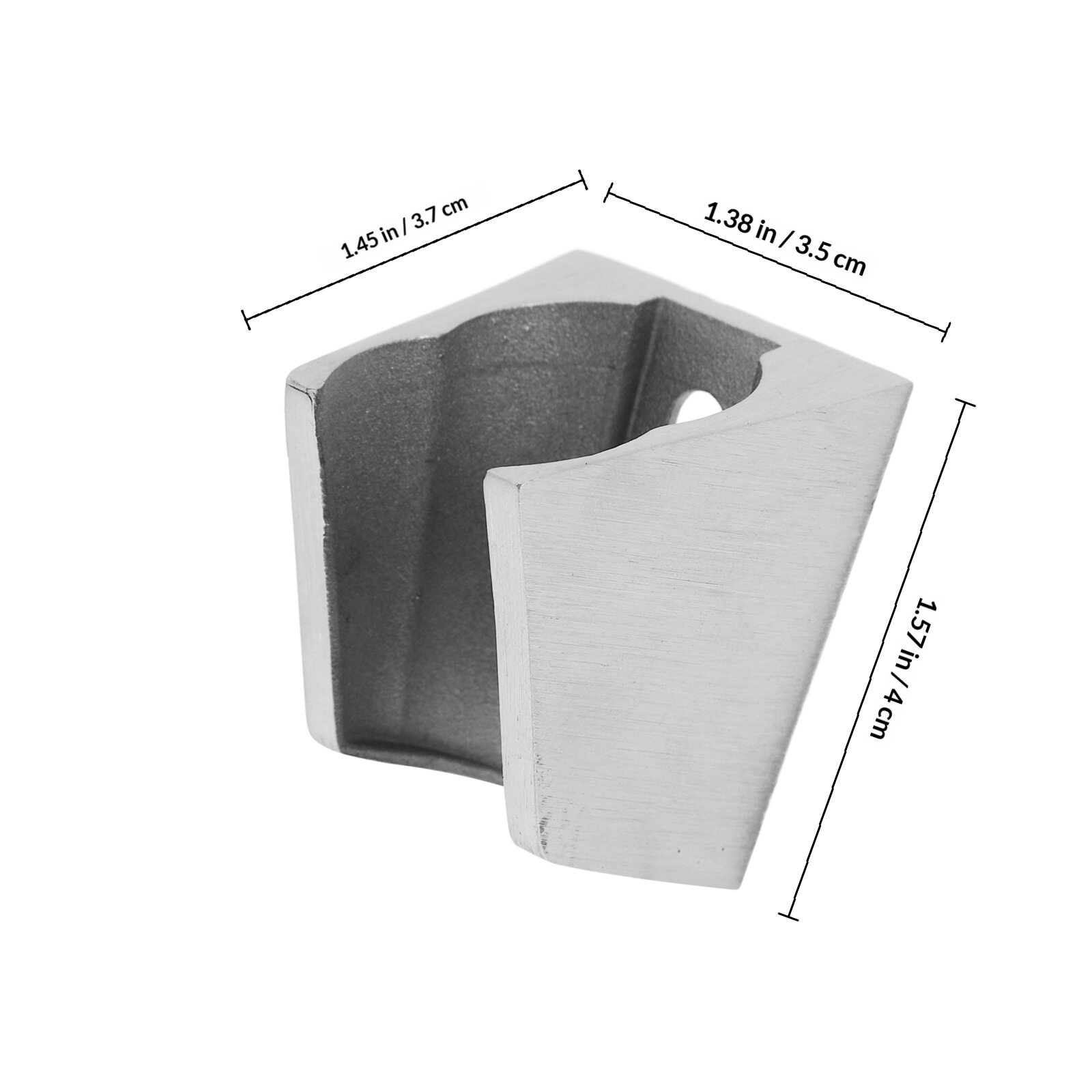 Держатель Для Душа С Адаптером 2 Шт Серебристый Размер 4.00X3.70X3.50Cm