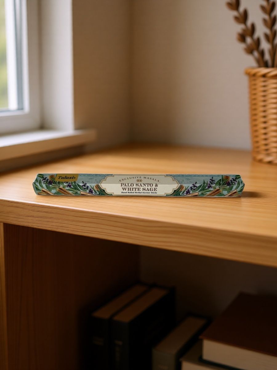 Благовония " Tulasi Exclusive Masala PALO SANTO & WHITE SAGE" Пало Санто и Белый Шалфей, 15 гр