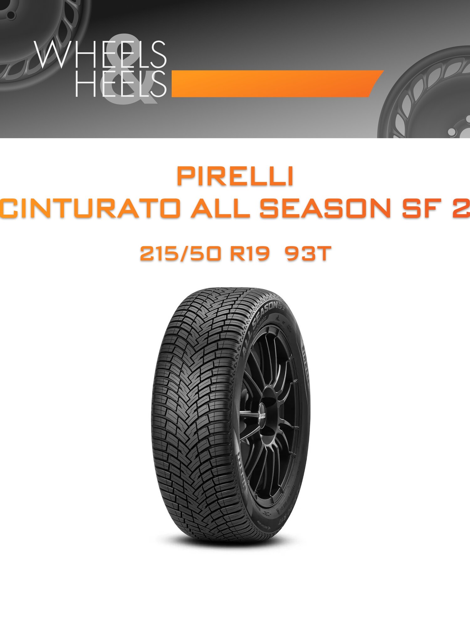 Шина автомобильная PIRELLI CINTURATO ALL SEASON SF 2 AT 215/50 R19 93T SUMMER, летняя, универсальная