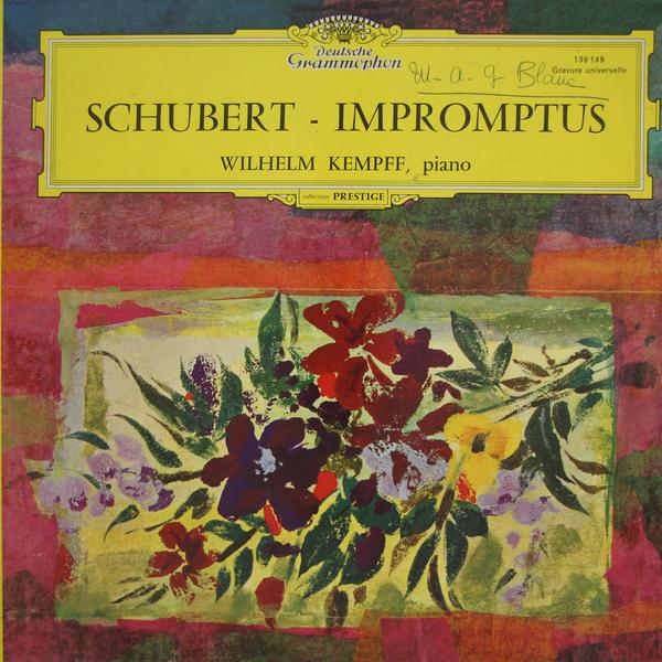Винтажная виниловая пластинка SCHUBERT: IMPROMPTUS (WILHELM KEMPFF)