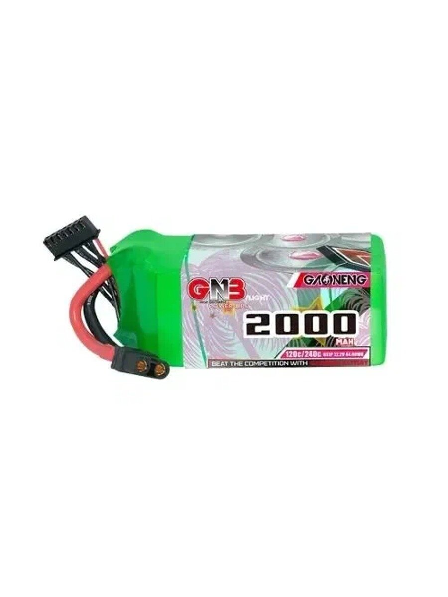 GNB 2000mAh 6S 22.2V LiPo 120C-240C Burst XT60 Plug Высоковольтная литиевая батарея