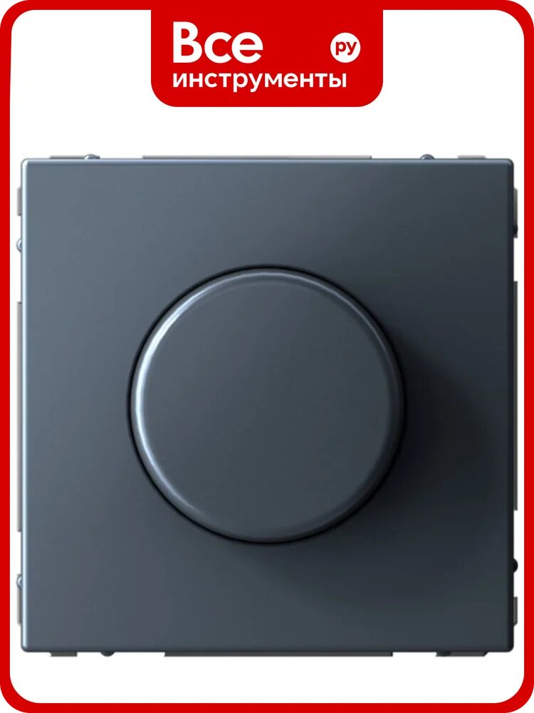 Cветорегулятор (диммер) поворотно-нажимной Systeme Electric ArtGallery, LED, RC, 400Вт, механизм, Грифель GAL000723